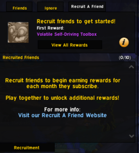 World Of Warcraft Recruit A Friend - Battle-Shout